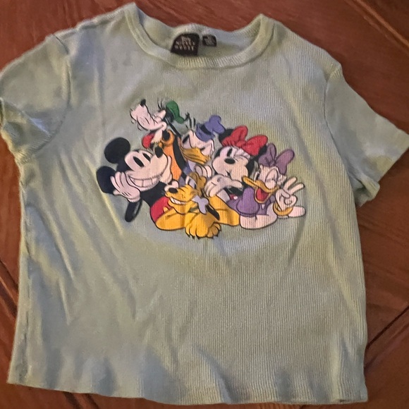 Disney | Tops | Mickey Mouse Crop Top | Poshmark